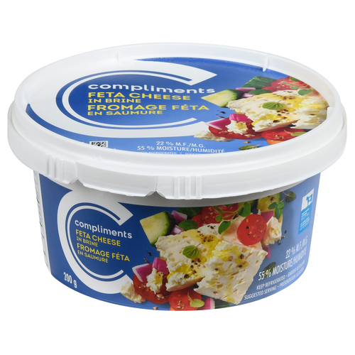 Feta Cheese 200 g | Compliments.ca