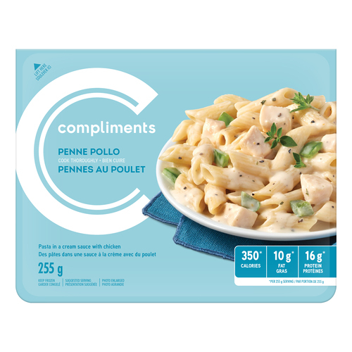 Frozen Entree Penne Pollo Chicken 255 g | Compliments.ca