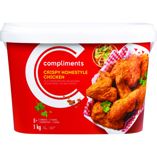 Frozen Homestyle Chicken Crispy 1 kg | Compliments.ca