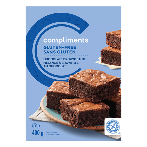Gluten-Free Baking Mix Chocolate Brownie 400 g | Compliments.ca