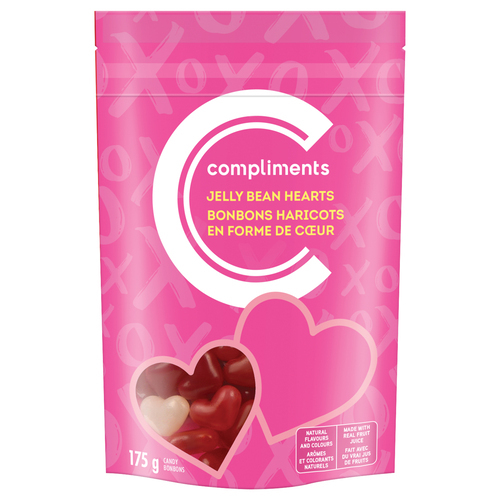 Heart Shaped Jelly Beans 175 g | Compliments.ca