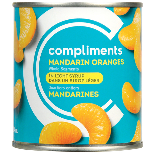 Mandarin Oranges Whole Segments In Light Syrup 284 ml | Compliments.ca