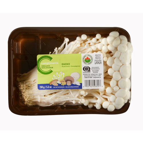 Organic Enoki Mushrooms 150 g | Compliments.ca