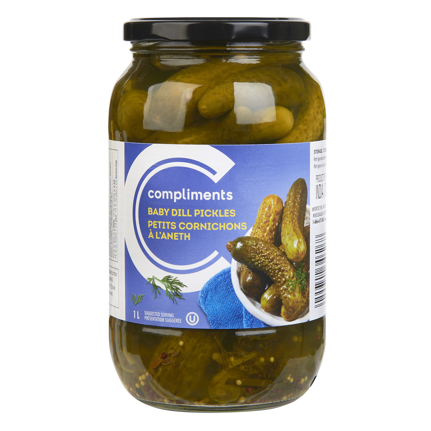 Pickles Baby Dill 1 L | Compliments.ca