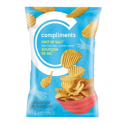 Ripple Potato Chips Hint Of Salt 200 g | Compliments.ca