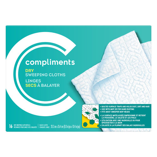 Sweeping Cloths Dry 16 Pack | Compliments.ca