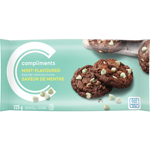 Baking Chips Mint Flavoured 225 g | Compliments.ca