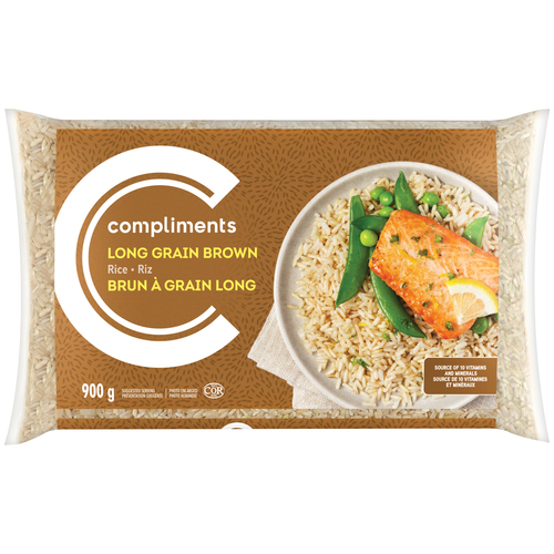 Brown Rice Long Grain 900 g | Compliments.ca