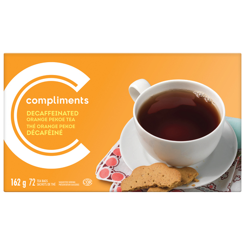 Decaffeinated Tea Orange Pekoe 72 Bags | Compliments.ca