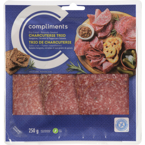 Dry Cured & Naturally Smoked Charcuterie Trio Hungarian, Cervelat ...