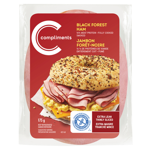 Gluten-Free Extra Lean Back Forest Ham Thinly Sliced Meat 175 g ...