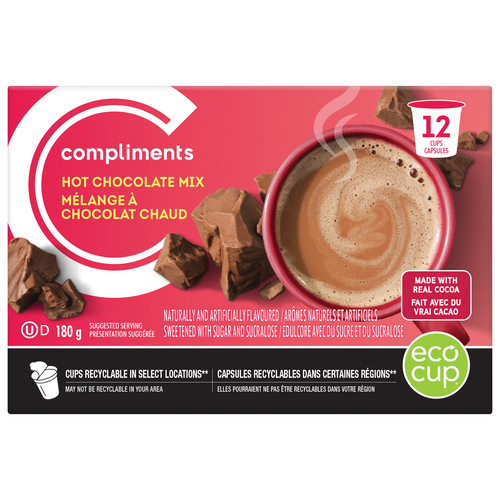 Hot Chocolate Cups 12 EA | Compliments.ca