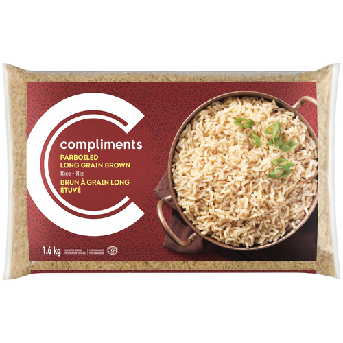 Parboiled Rice Brown 1.6 kg | Compliments.ca
