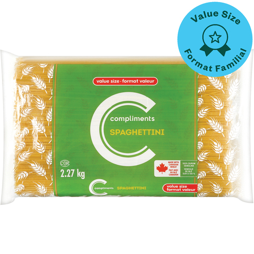 Pasta Spaghettini 2.27 Kg | Compliments.ca