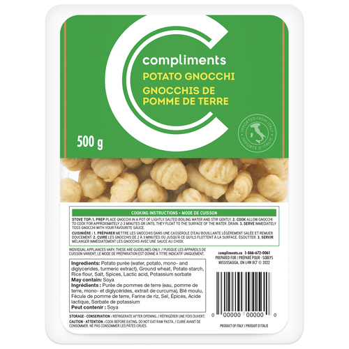 Potato Gnocchi 500 g | Compliments.ca