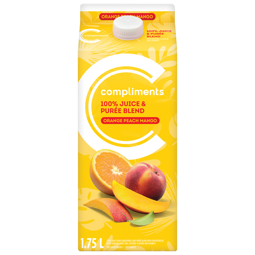 Refrigerated Juice Blend Orange Peach Mango 1.75 L | Compliments.ca