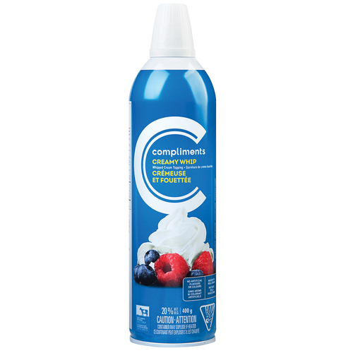 Regular Whipped Cream 400 g | Compliments.ca