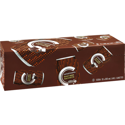 Soft Drink Root Beer 12 x 355 ml | Compliments.ca