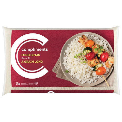 White Rice Long Grain 2 kg | Compliments.ca