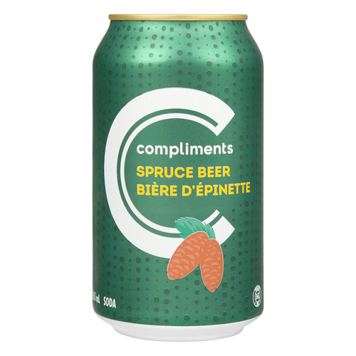 Boisson gazeuse bière d’épinette 355 ml | Compliments.ca