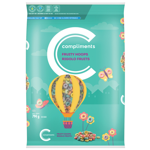 Cereal Fruity Hoops 794 g | Compliments.ca