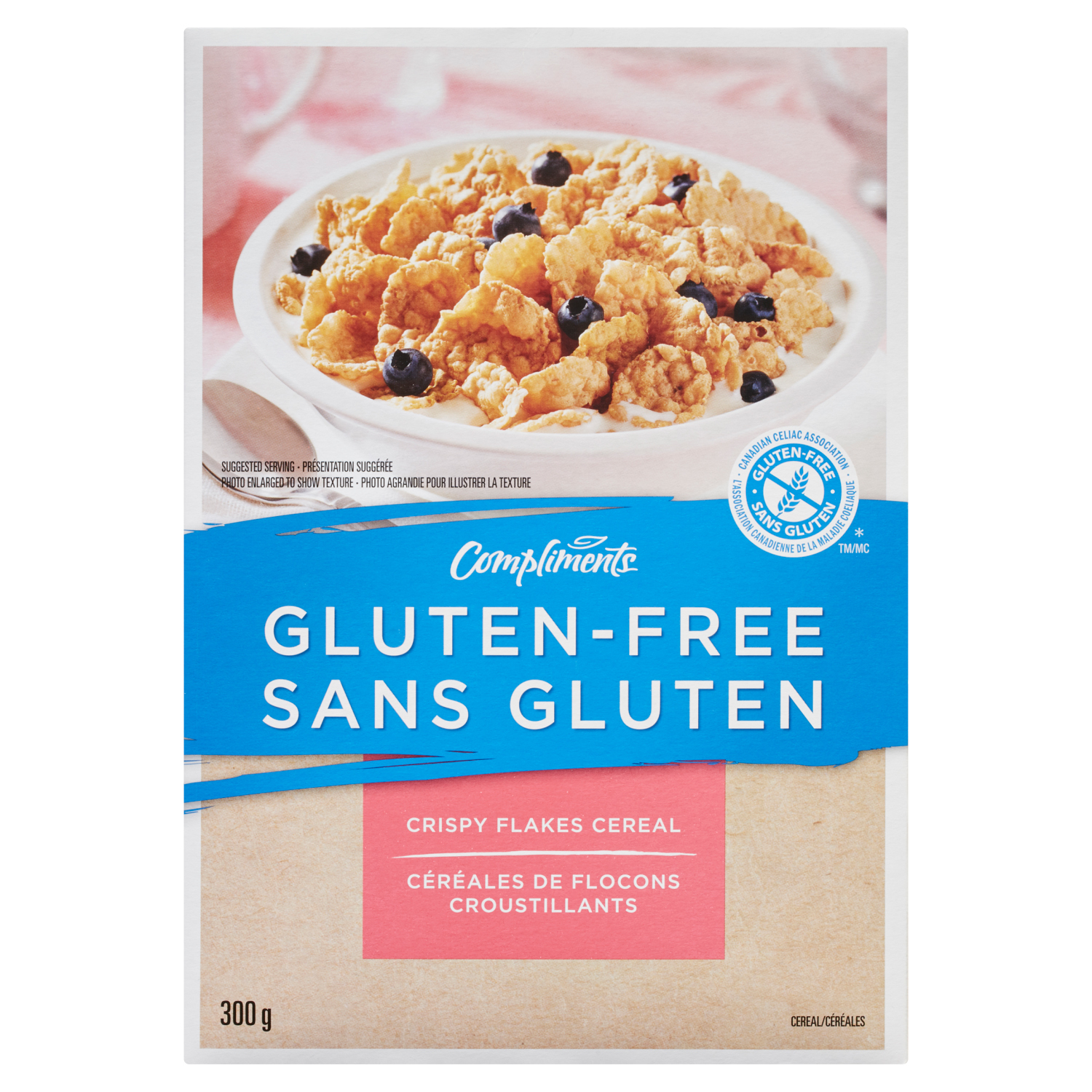 Céréales aux flocons de maïs sans gluten 300 g | Compliments.ca