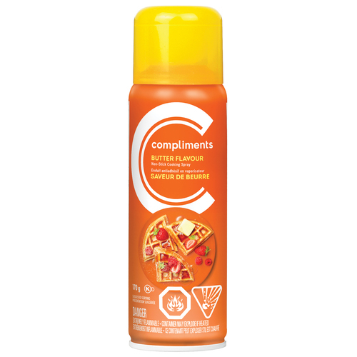 Cooking Spray Butter Flavour 170 g | Compliments.ca