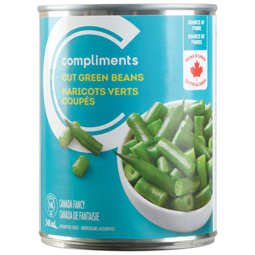 Cut Green Beans 540 ml | Compliments.ca