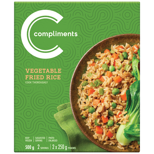 Fried Rice Vegetable 500 g (frozen) | Compliments.ca