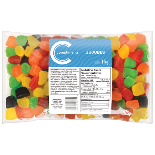 Jujubes 1 kg | Compliments.ca