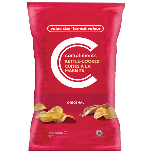 Kettle Cooked Potato Chip Original 907 g | Compliments.ca