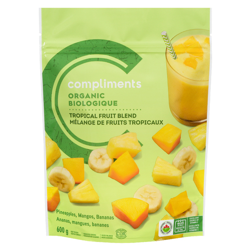 Organic Frozen Tropical Fruit Blend 600 g | Compliments.ca