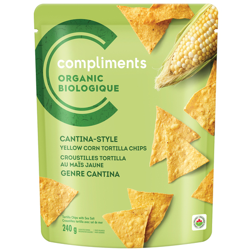 Organic Yellow Corn Tortilla Chips - Cantina Style