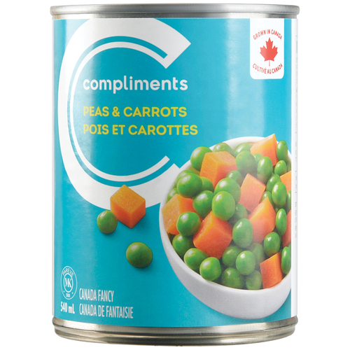 Sweet Peas & Carrots 540 ml | Compliments.ca