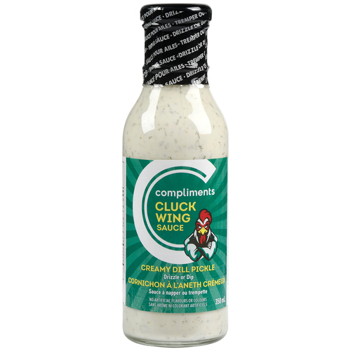 Wing Sauce Creamy Dill Pickle 350 ml | Compliments.ca